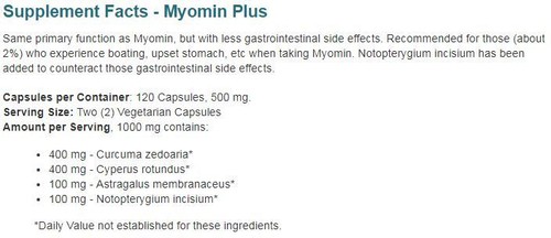 Chi's Enterprise Myomin Plus Herbal Supplement - 120 Capsules for sale ...