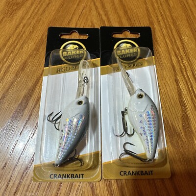 2 New Baker Lures Crankbait 2-1/4” 1/2 oz RGD3-H003 | eBay