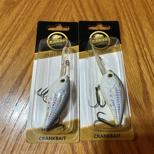 2 New Baker Lures Crankbait 2-1/4” 1/2 oz RGD3-H003 | eBay