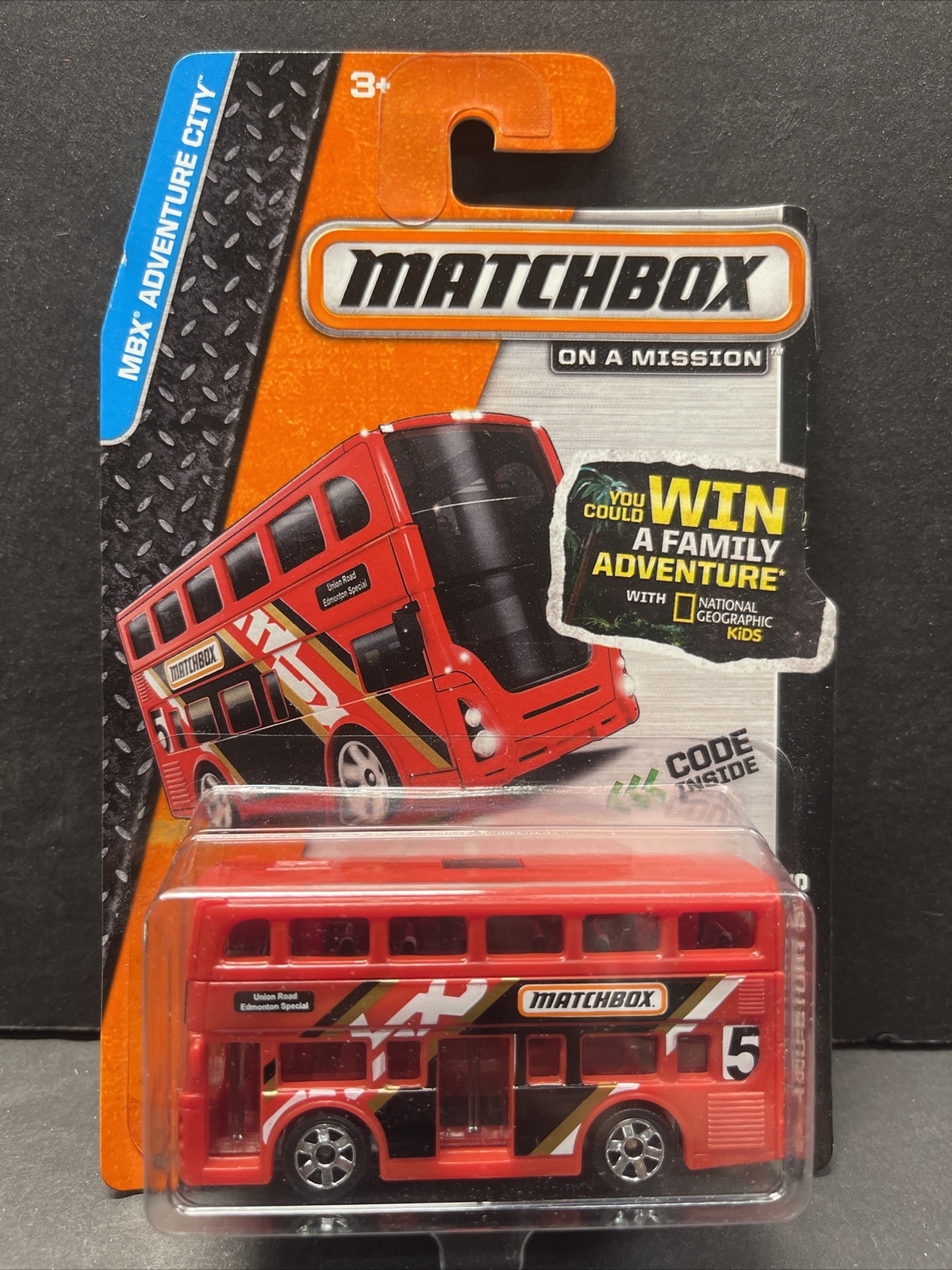 Matchbox Two-Story Bus 6/120 Red Adventure City | eBay