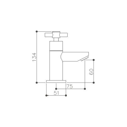 Traditional Hot and Cold Pair Bath Taps Bathroom Taps Cross Head | Crox ...