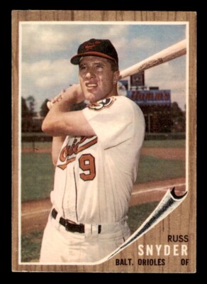 1962 Topps Baseball #64 Russ Snyder VG/EX | eBay
