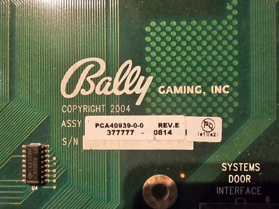 BALLY BACKPLANE BOARD FOR S9000 , M9000 AND BALLY ALPHA MODEL PCA40939 ...
