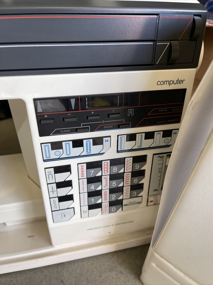 Elna 7000 Computerized Sewing Machine W Pedal Missing Power Chord ...