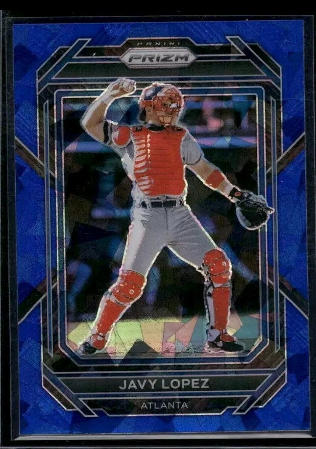 Javy Lopez 2023 Panini Prizm Blue Ice Prizm No.240 Atlanta Braves | eBay