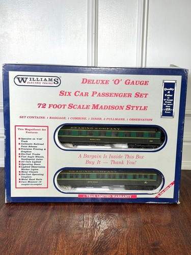 Williams SM227 Reading 72 Foot Scale Madison cars WAL 'O' Gauge six ...