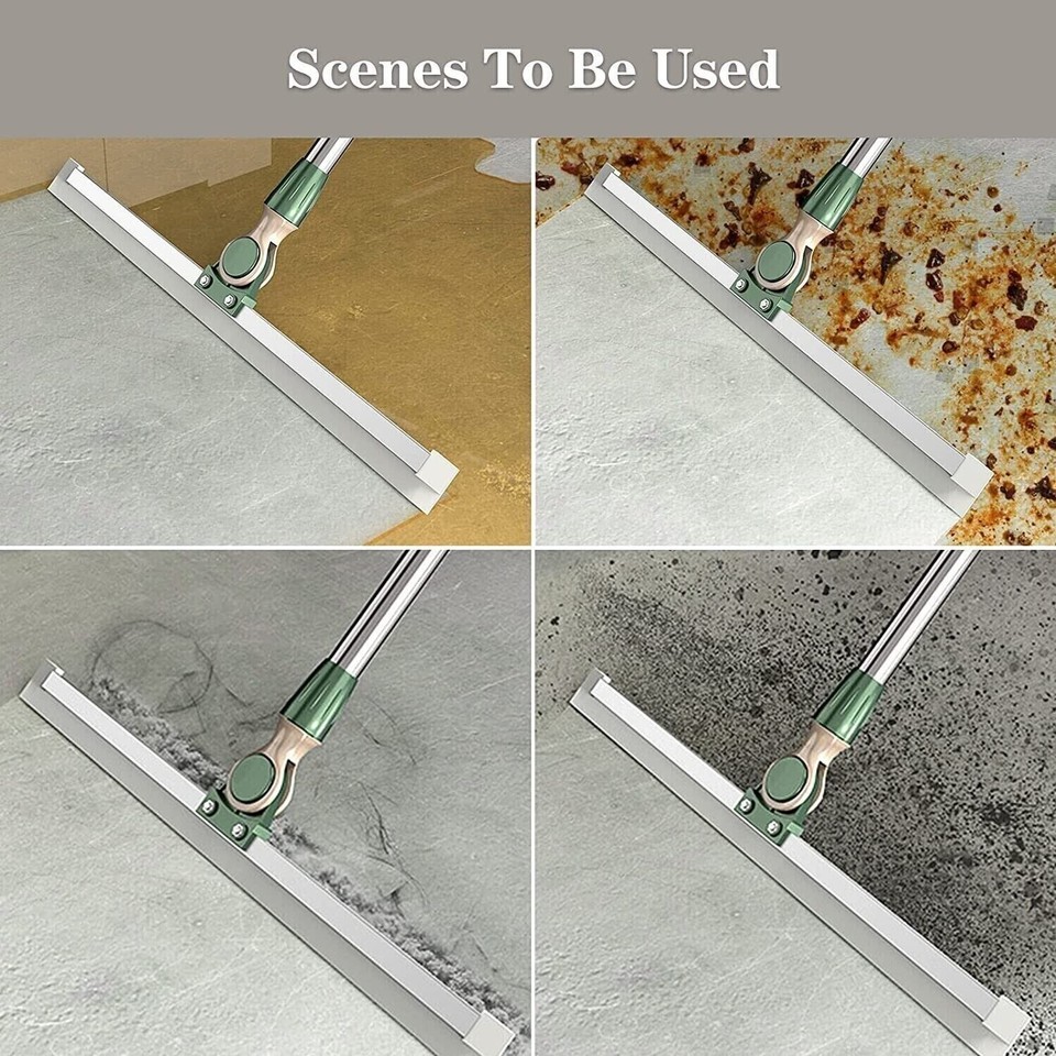 Heavy Duty Floor Squeegee Wide 52cm Silicone Head Large Mop Window ...