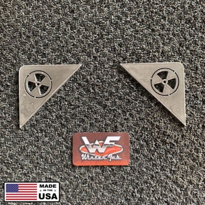 Gussets - Radioactive - 4" - 3/16" Steel - Pair - Rat Rod MiniTruck Off ...