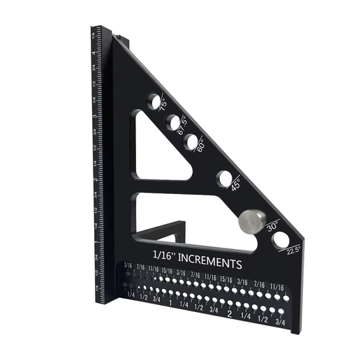 3D Multi-Angle Woodworking Square Protractor, Aluminum Alloy Miter ...
