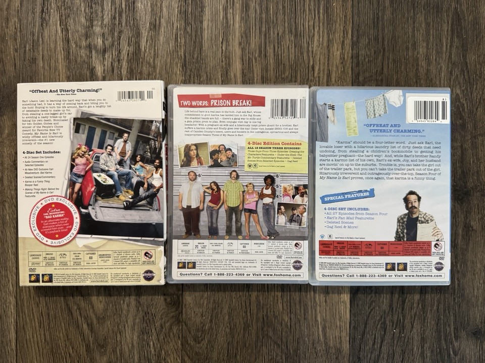 MY NAME IS EARL Complete TV Sitcom Series Seasons 1, 3 & 4 DVD SET ...