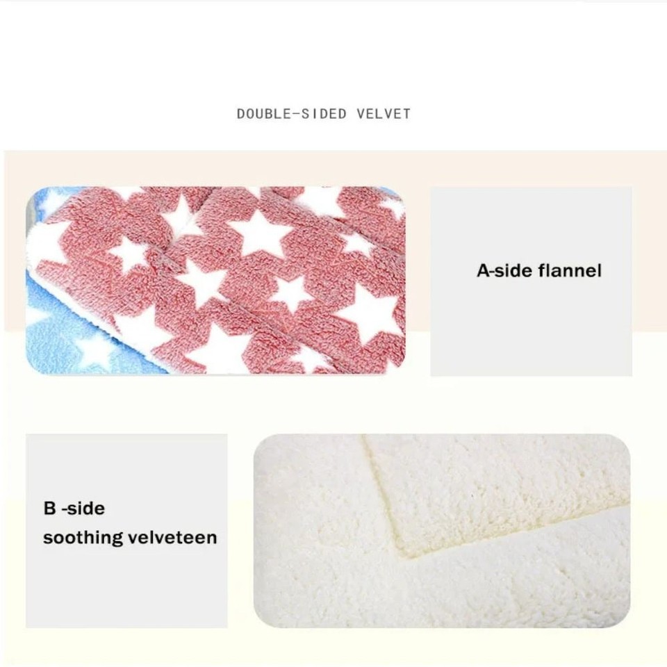 Star Pattern Pet Sleeping Mat Warm Warm Pet Pads Pet Bed Pad Travel ...