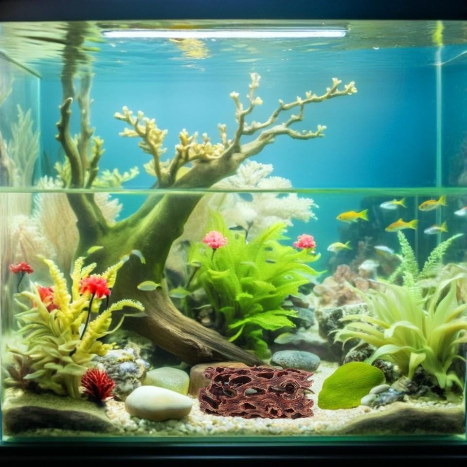 2pcs Hollow Log for Fish Tank - Resin Tree Trunk Fish Cave for Aquarium ...