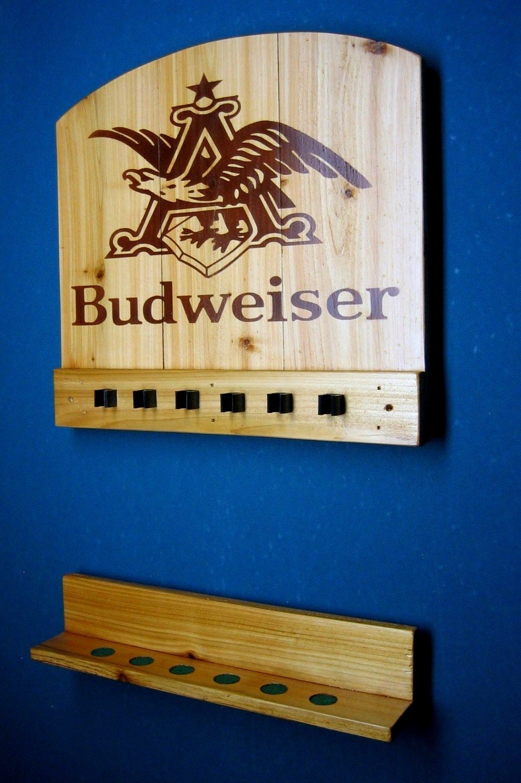 Bud Pool Table Light & Cue Rack Combo!! - Billiards Man Cave Bar Lounge ...