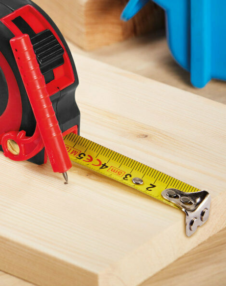 New! Parkside 5M/16ft Measuring Tape With Pencil Magnetic End Hook Belt ...