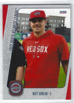 2023 Greenville Drive (Class A-Boston Red Sox) Champions Matt Donlan | eBay