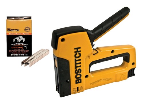 BOSTITCH T6-8OC2 Outward Clinch Tacker Stapler, HVAC Duct Board, 1000pk ...