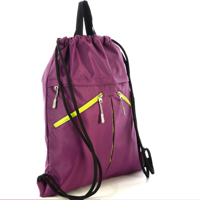 Drawstring Backpack Gym String Bagpack Sports Bag Cinch Sack Gymsack Sackpack | eBay