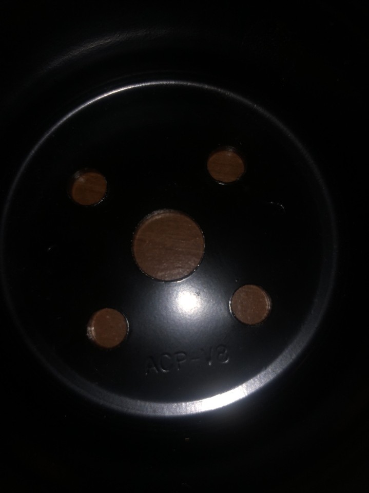 Small Block Ford Black Single 1 Groove Water Pump Pulley 65-69 289 ...