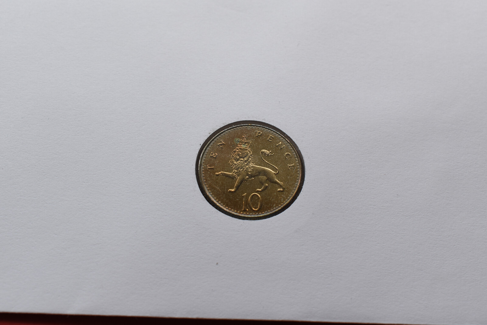GREAT BRITAIN 0.10£ Ten 10 Pence 1992 35p Coin Stamp Cover Pound Euro ...