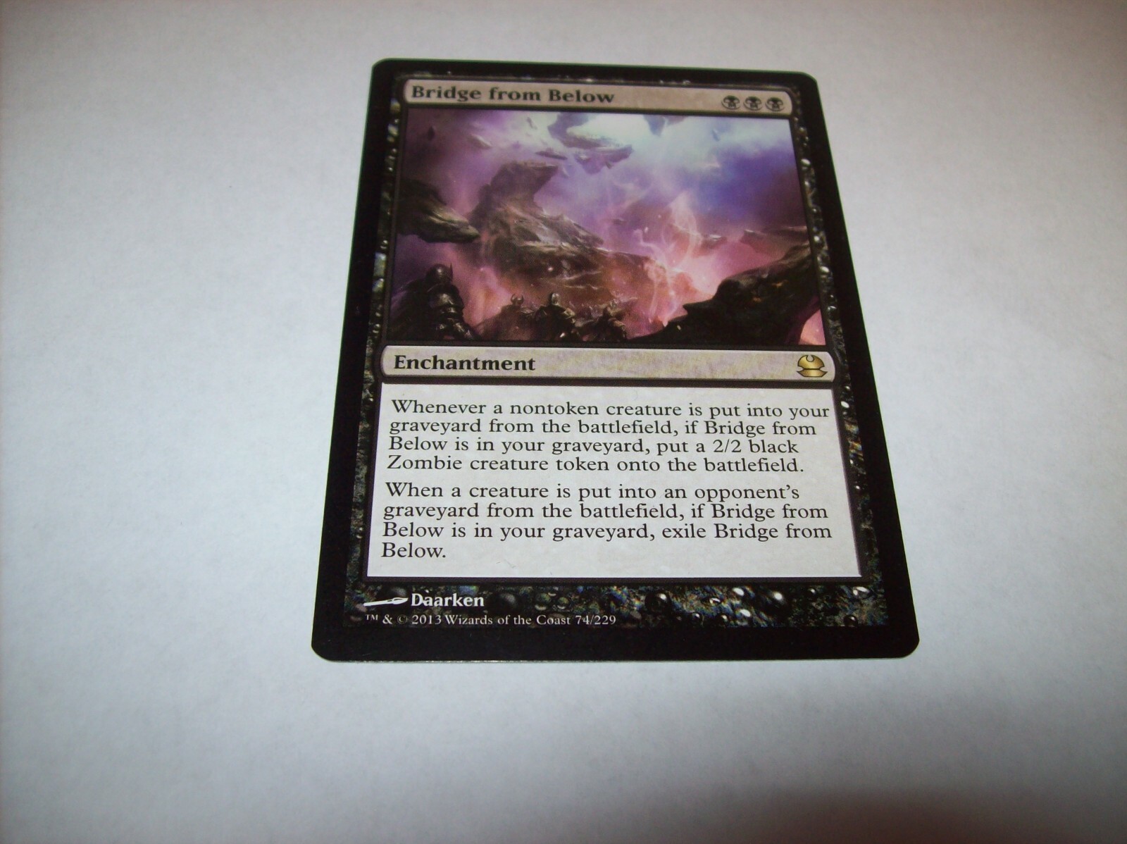 Bridge from Below - MTG - Rare Modern Masters - Free Shipping With ...