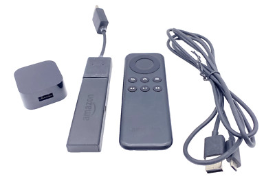 Amazon Fire TV Stick 1st Generation Model W87CUN Black Stick Power Cord ...