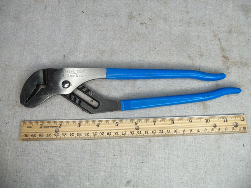 Channellock 12" Tongue and Groove Pliers 440 Tool Blue Grip NEW | eBay