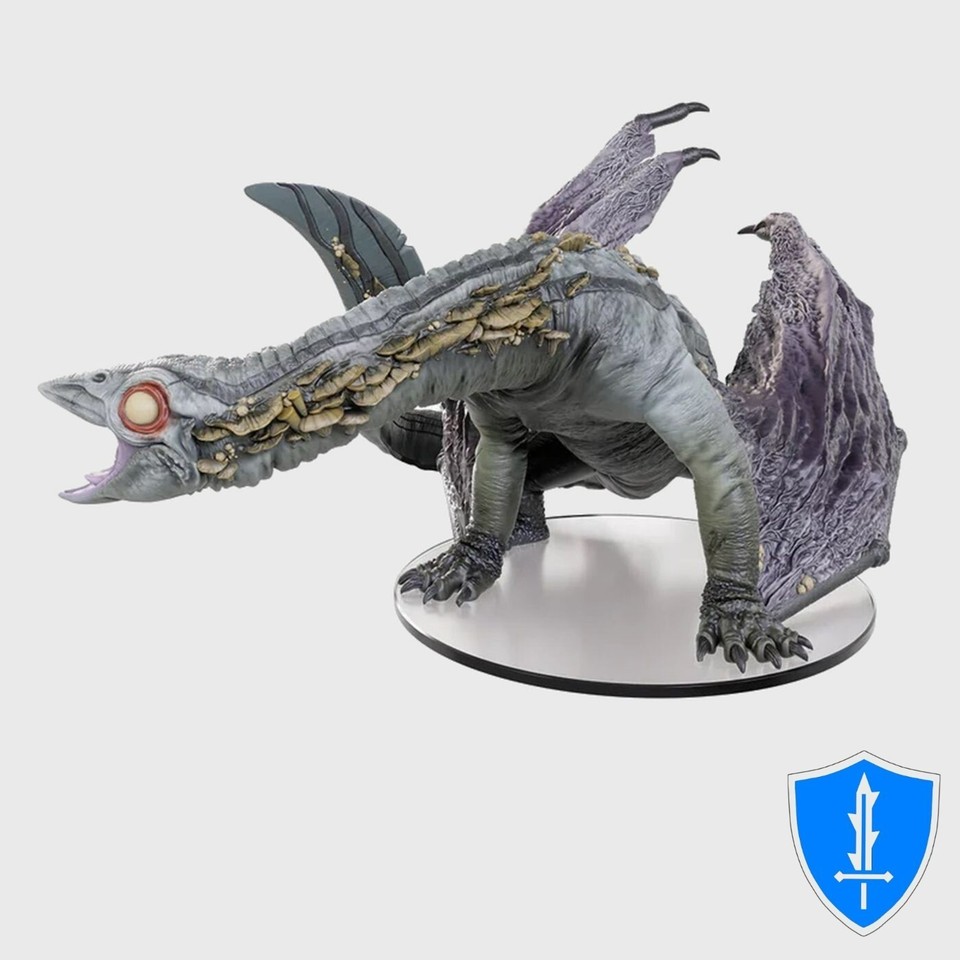 Adult Deep Dragon - Icons of the Realms D&D Gargantuan Premium ...
