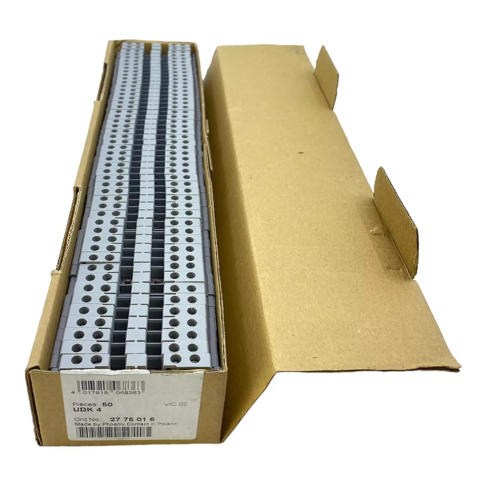 50pcs Phoenix Contact 2775016 Straight through terminal block UDK 4 | eBay