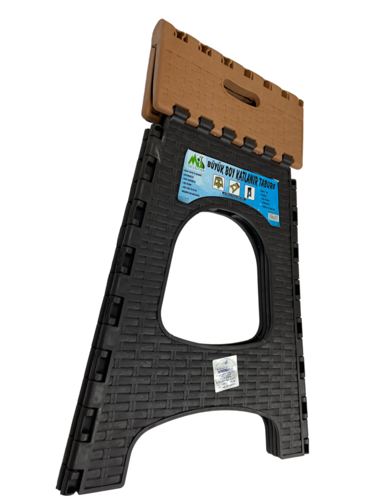 Large Folding Step Stool Multi Purpose Heavy Duty Home Kitchen Foldable ...