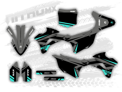 Graphics Kit fits Kawasaki KX85 KX100 2014 2015 2016 2017 2018 2019 ...