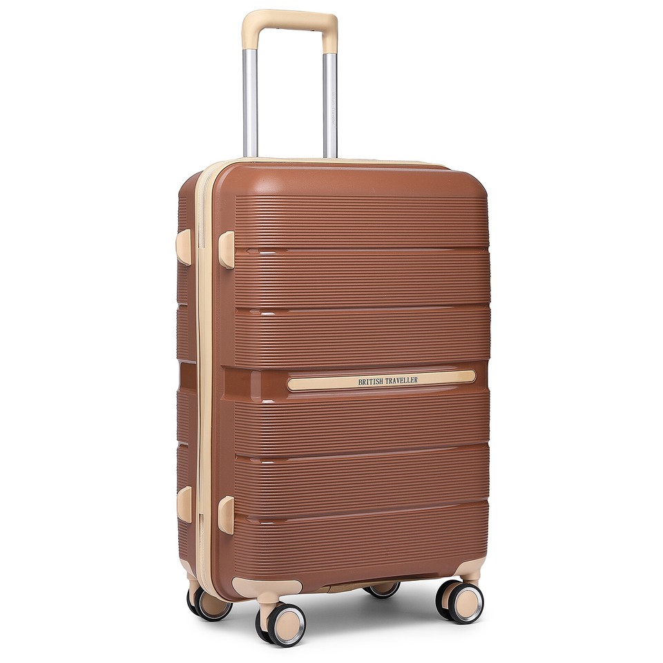 20/24/28 Inch Hard Shell PP 4 Wheels Suitcase Set Hand Cabin Luggage ...