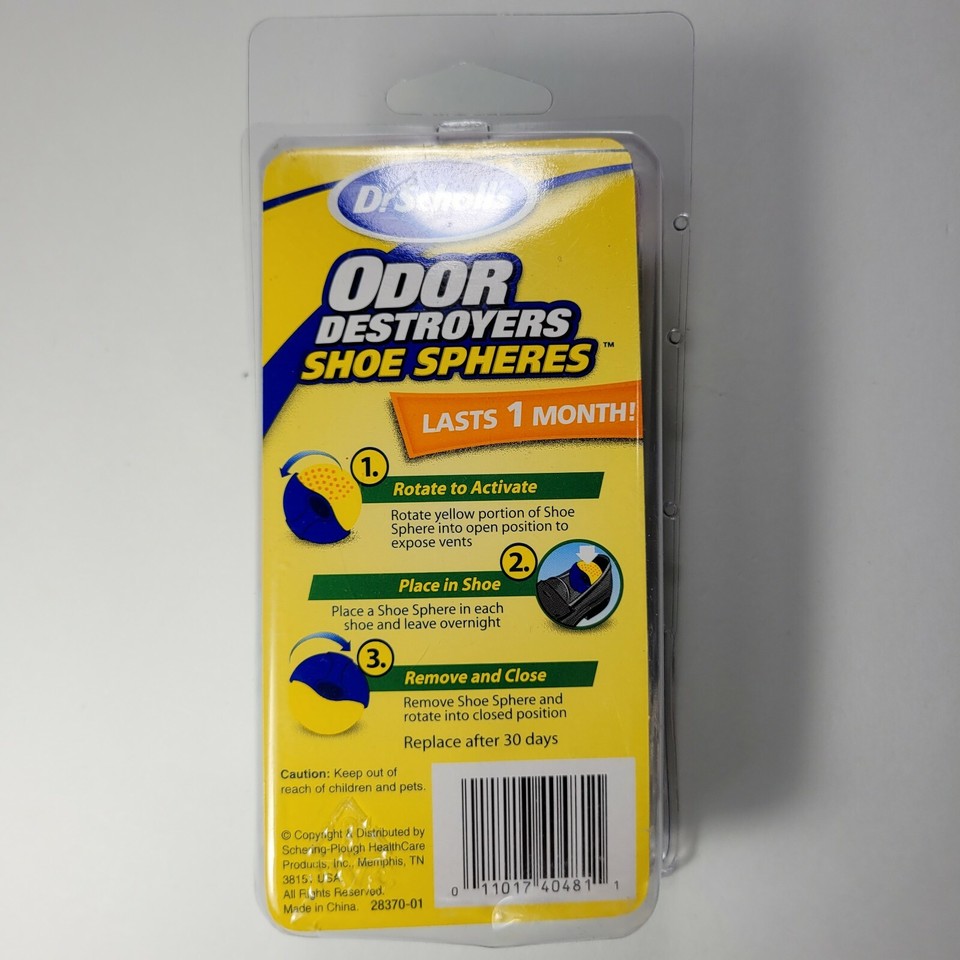 Dr. Scholls Odor Destroyers Shoe Spheres 2 in a pack. NEW UNOPENED. | eBay