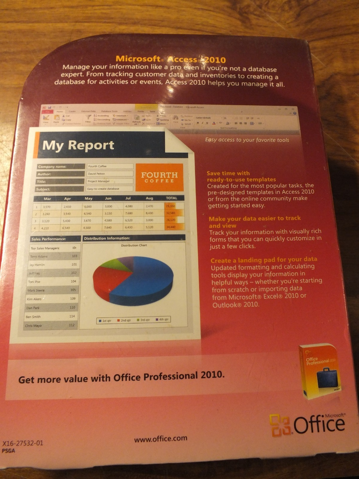 Microsoft Access 2010 genuine boxed retail version sealed. | eBay
