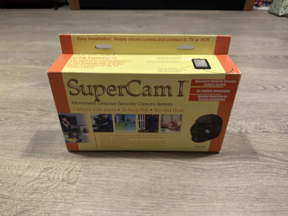 Voltek SuperCam Movement Detector Security Camera with Alarm System New ...