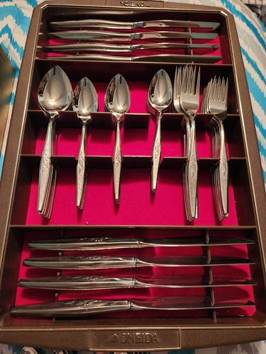Oneida Community Stainless Flatware Set Extra Serving Utensils MCM 60s ...
