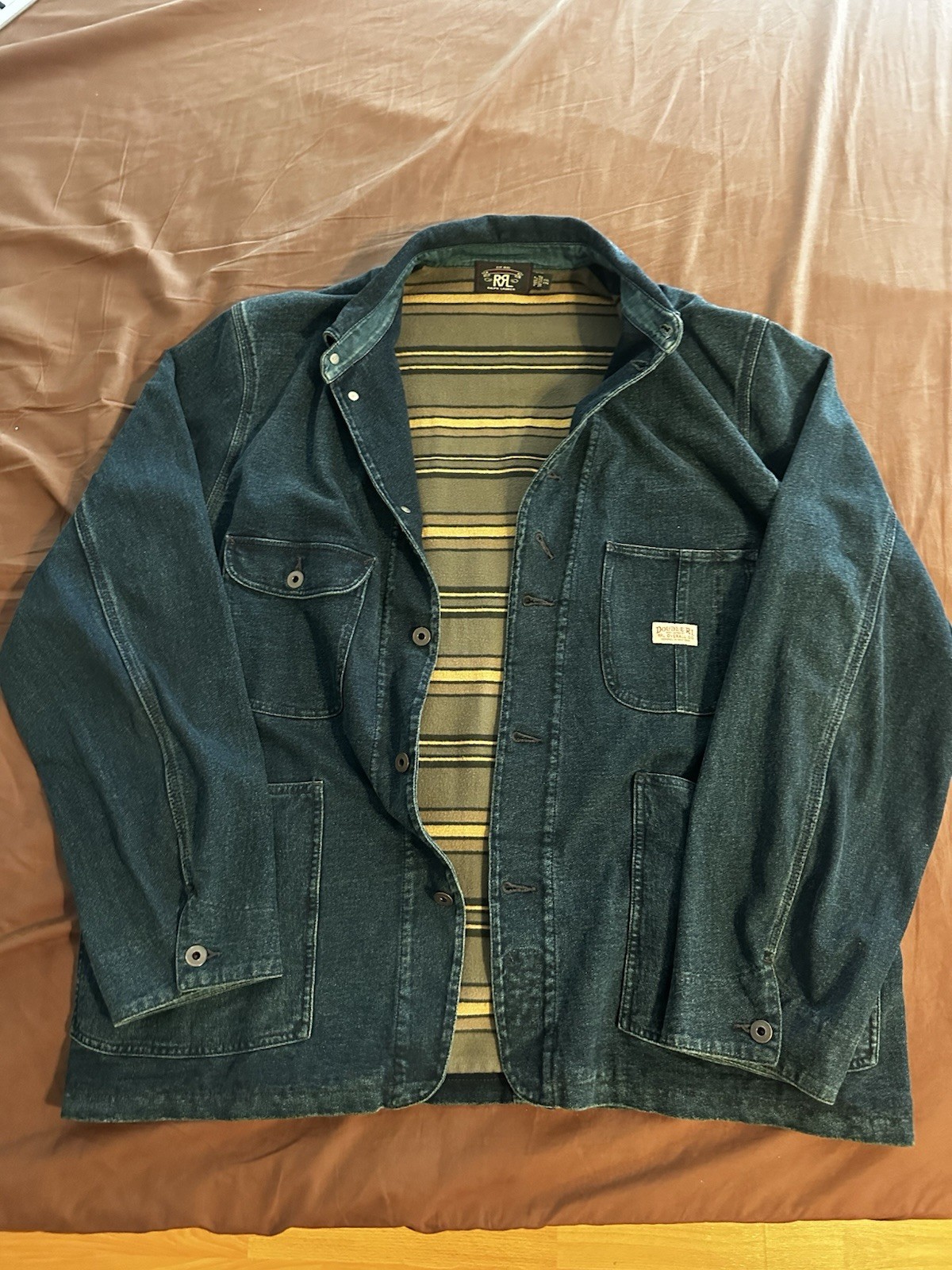 RRL Ralph Lauren Indigo Chore Jacket Xxl - Gem