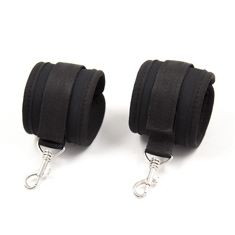 Metal Spreader Bar Neck Collar Handcuffs Anklecuffs Restraints Set Kit ...