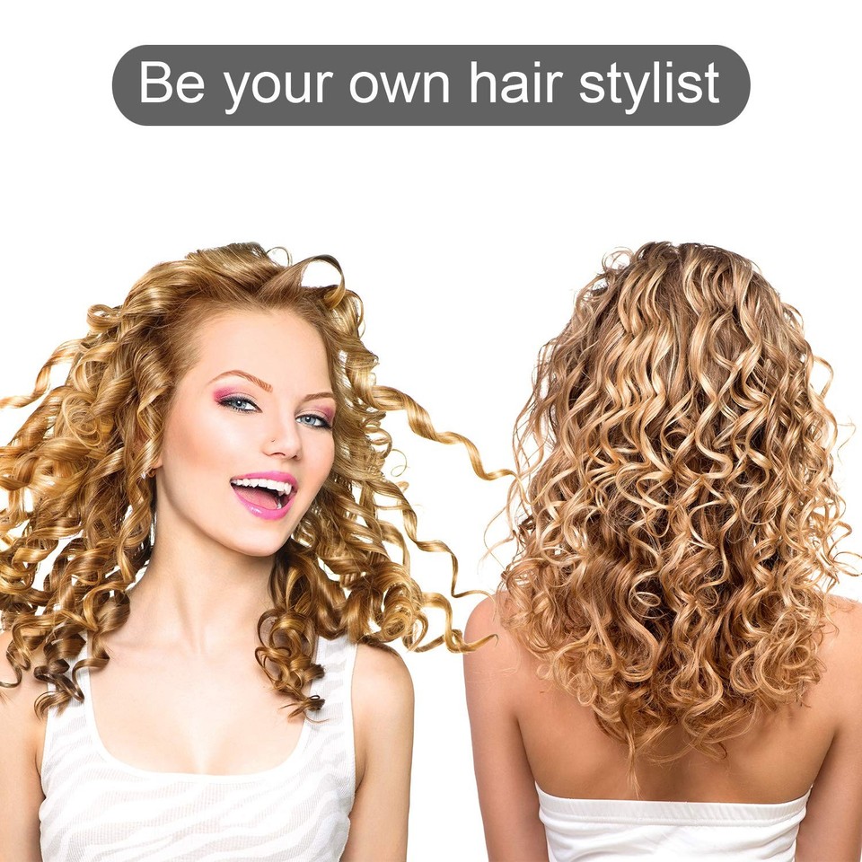 40 Pieces Spiral Hair Perm Rod Spiral Rod Plastic Long Barber ...