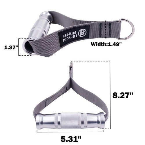 Fitness Metal Gym Handles for Cable Machine Attachment Heavy Duty ...