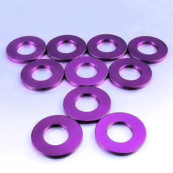 Washer IN Aluminiums M10 (20mm O/D ) Pk X 10 Purple | eBay Australia