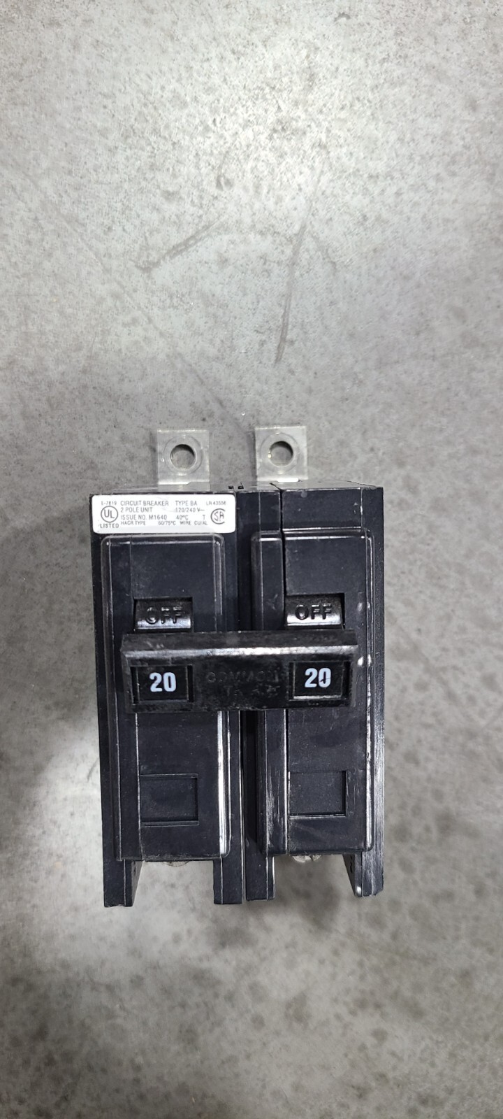 BAB2020 2 pole 20 amp Eaton Cutler Hammer Breakers | eBay
