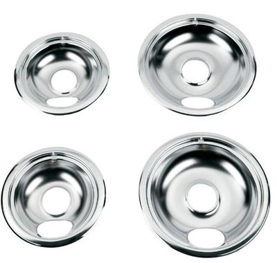 Drip Pans Reflector Bowl 4pc Set 6 and 8 Frigidaire Whirlpool Stove ...