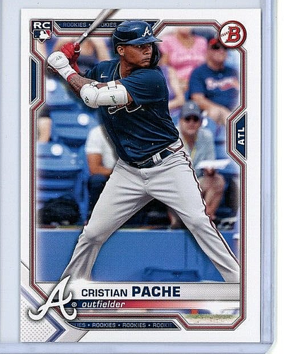 2021 Bowman Baseball #36 Christian Pache Rookie RC - Atlanta Braves ...