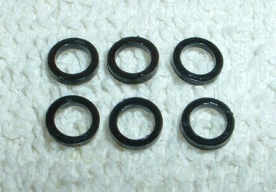 Guitar TUNER KNOB BUSHINGS Washers BLACK Tuning Machine Buttons 6 Gotoh ...