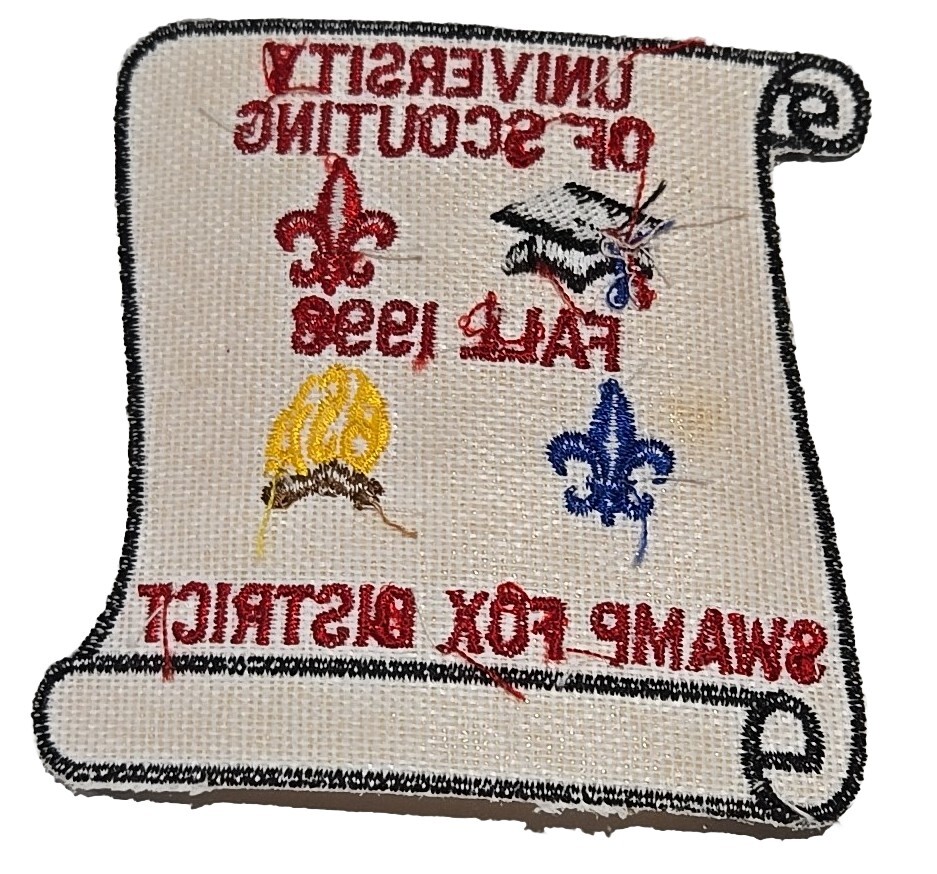 University Of Scouting Fall 1998 Swamp Fox District Patch - BSA - 1822 ...
