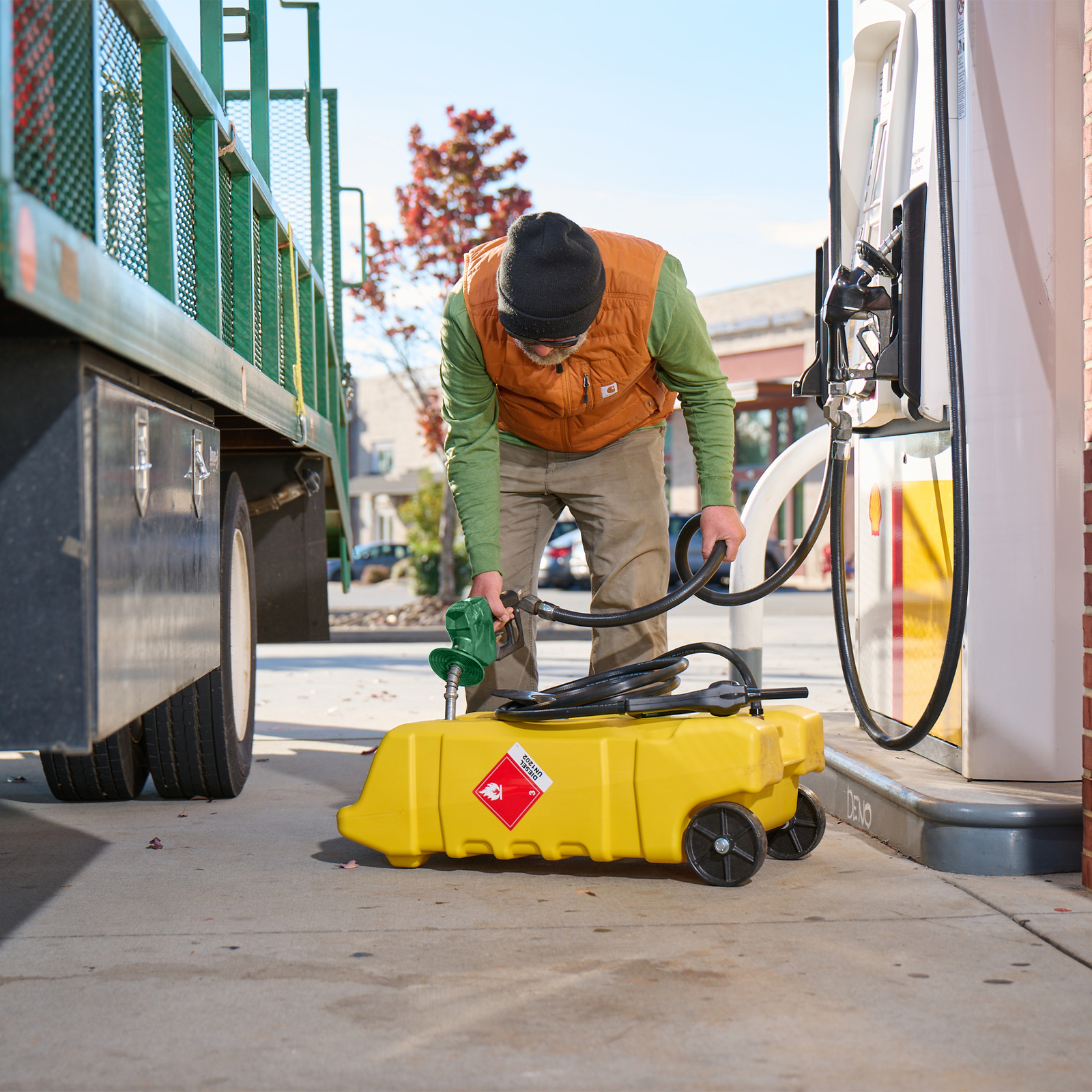 Scepter Flo N' Go Duramax 14 Gal Diesel Fuel Tank Container Caddy ...