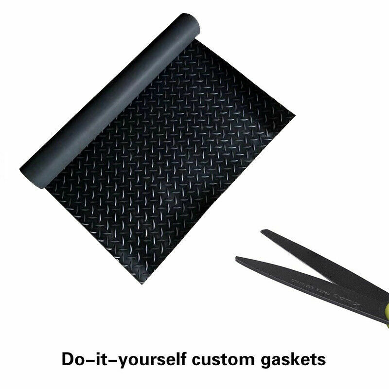 EXTRA THICK DIAMOND CHECKER - PLATE RUBBER GARAGE FLOORING MATTING ...