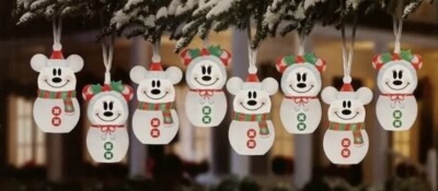 Disney Magic Holiday Blinking Mickey & Minnie Mouse Snowman LED String ...