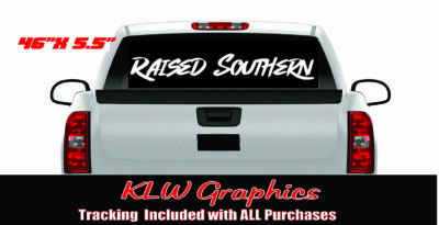 SOUTHERN RAISED Decal Sticker South Turbo Diesel Truck Girl Boy Home JK ...