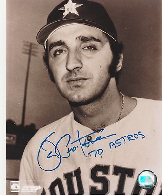 JOE PEPITONE HOUSTON ASTROS SIGNED 8x10 PHOTO BLACK & WHITE INSC 70 ...